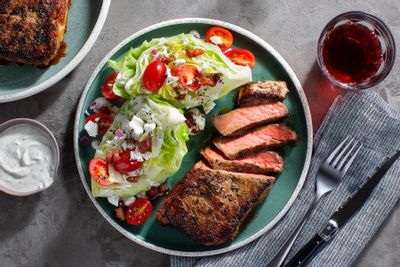 Black Angus Steaks with Wedge Salad, Crispy Pancetta, and Ranch ...