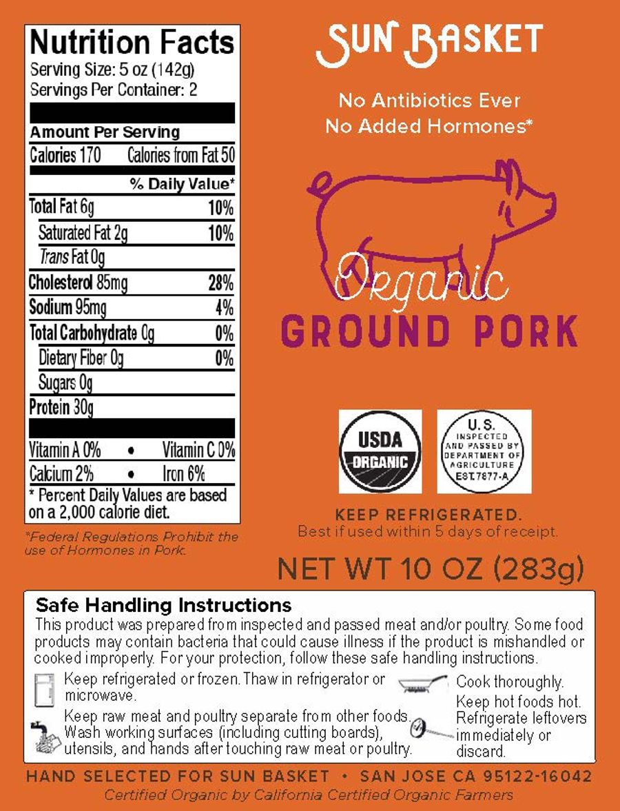 Organic ground pork | Sunbasket