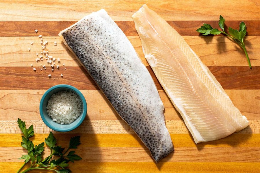 Wild Skin on Rainbow Trout Fillets 2 count Sunbasket
